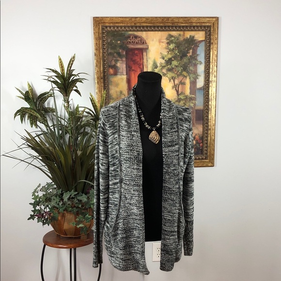 Northcrest | Sweaters | Northcrest Missy Marley Black Knit Open ...
